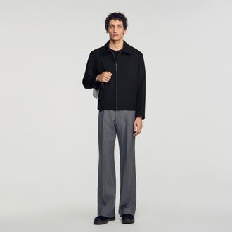 Sandro Minimal-Blouson mit Rei&szlig;verschluss