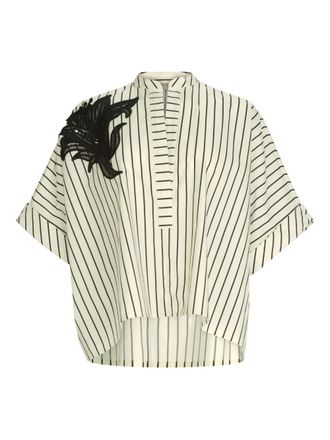 Silvia Tcherassi blouse Daia - BLACK WHITE STRIPES
