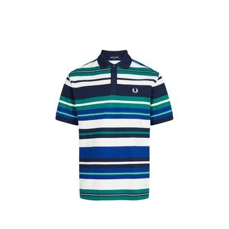 Fred Perry Polo manches courtes &agrave; rayures en coton