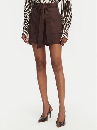 Guess Stoffshorts W5GD1R WG4C2 Dunkelbraun Regular Fit