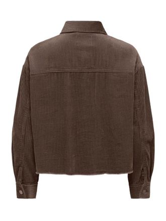 Only Kurzjacke 2027 1_SPRING1 braun,Casual,Baumwolle,Strukturiert,Kent,Lang,Regular Fit