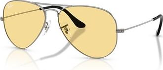 Ray-Ban Aviator Classic Summer Capsule Sonnenbrillen Gunmetal Fassung Gelb Glas 58-14