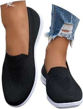 Generic Chaussures de loisirs pour femme - Baskets respirantes - Style r&eacute;tro - Chaussures de marche - Chaussures dinfirmi&egrave;re - Chaussures de s&eacute;curit&eacute; - Chauss