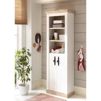 Ridgevalley home24 Hochschrank III 65 x 200 x 35cm Wei&szlig;