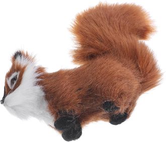 BESPORTBLE Pelziges Eichh&ouml;rnchen-Ornament Kleine Pl&uuml;sch-eichh&ouml;rnchen-Statue Realistische Pl&uuml;sch-eichh&ouml;rnchen-Dekoration f&uuml;r Tischdeko und Weihnachtsbaum