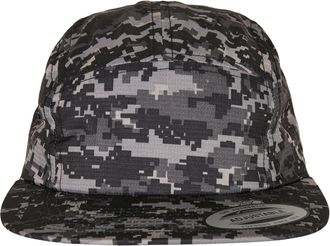 Flexfit Unisex Digital Camo Jockey Cap Baseballkappe, Black, one Size, Schwarz, Einheitsgr&ouml;&szlig;e