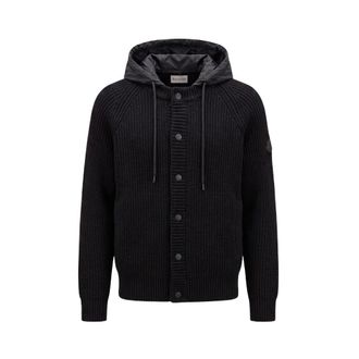 Moncler Cardigan Tricot - Homme - Pulls - Noir - Taille: XL
