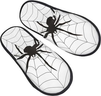 Generic Classiques Pantoufles Toile daraign&eacute;e Maison Pantoufles Antid&eacute;rapant Chaussons Femme pour Maison Adulte Hiver M