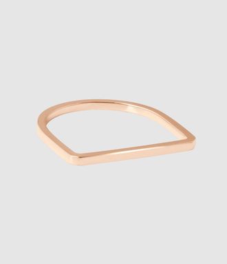 Vanrycke Bague Medellin Carré Or Rose