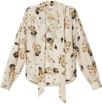 Isabel Marant Blouse &agrave; manches longues Fedry en soie m&eacute;lang&eacute;e
