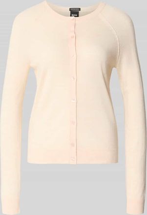 HUGO BOSS Regular Fit Strickjacke aus reiner Schurwolle Modell FONAMI