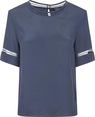 Fabiana Filippi Femme, Tops, Bleu, Taille: 38 FR T-Chemises