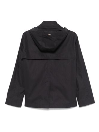 Herno Double-Breasted Cotton Trench Coat - Black