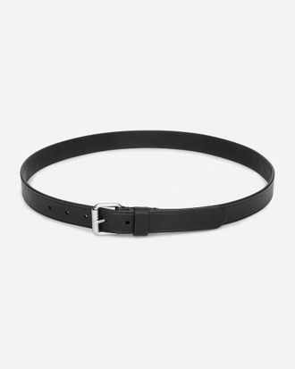 Arket Schmaler Lederg&uuml;rtel -Schwarz