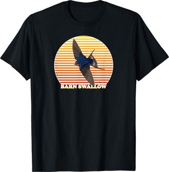 jz.birds Rauchschwalbe Vogel Singvogel Ornithologe Biologe T-Shirt