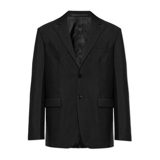 Jil Sander Wollblazer mit Einzelschlitz - - Jackets - Herren - Schwarzk - XL