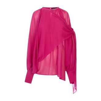 Gianluca Capannolo Femme, Blouses et Chemises, Rose, Taille: 40 FR Blouse drap&eacute;e