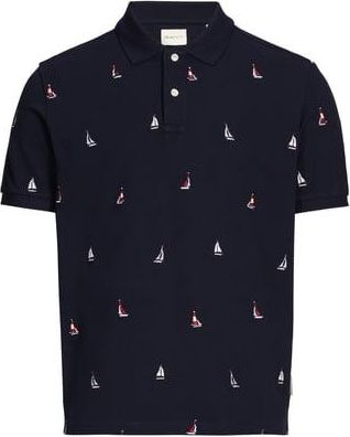 GANT Polo imprim&eacute; en cotoon