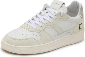 D.A.T.E. D.a.t.e., Homme, Chaussures, Blanc, Taille: 45 EU Court 2.0 Vintage Calf