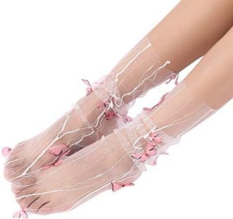 Generic Y Socks And Summer Chaussettes pour adultes Respirantes Mode Fleurs cassées Chaussettes à poils de fleurs imprimées Couleur peau Chaussettes pour femm