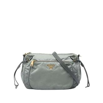 Prada Sac bandouli&egrave;re en nylon Pre-owned - Femme - Pre-owned - Gris - Taille: ONE Size