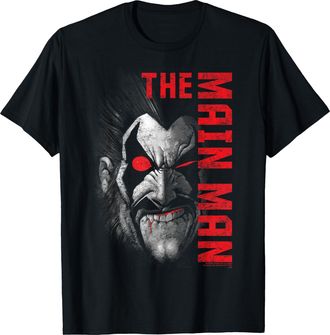 DC Comics Lobo Main Man T-Shirt, Unisex-Erwachsene, Schwarz, S