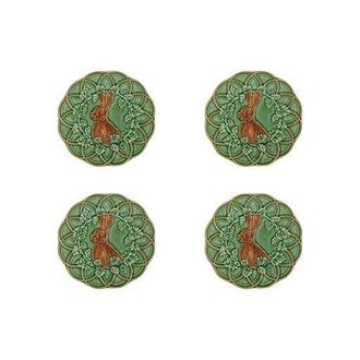 Bordallo Pinheiro Bread & Butter Plate Hare - Set 4 - Woods