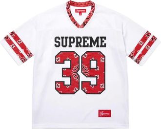 SUPREME t-shirt Bandana Football - Blanc