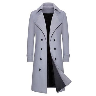 Generic Manteau Hiver Homme,Produit Mens Anoraks - Produit Veste polaire chaude et d&eacute;contract&eacute;e pour homme avec col montant et fermeture &eacute;clair manches longue