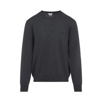 Etro Pull col rond avec logo brod&eacute; - Homme - Pulls - Noir - Taille: XL