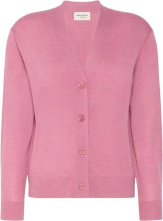 Max Mara Cardigan Classique - Femme - Pulls - Rose - Taille: 42 FR