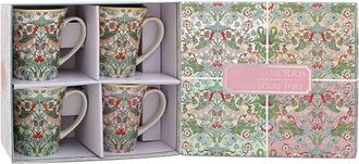 Lesser & Pavey The Leonardo Collection William Morris Lustre Erdbeerdieb-Tassen für Zuhause und Küche, neu gestaltete Tassen für Tee und Kaffee, schöne Tasse für Her