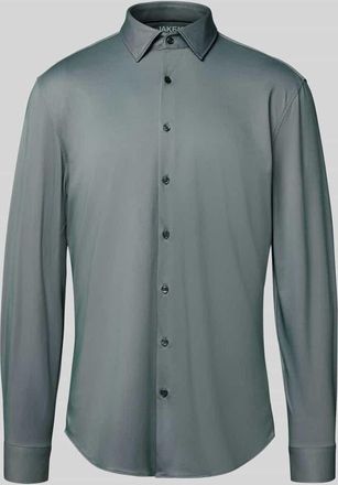 Jake*s Slim Fit Business-Hemd mit Kentkragen