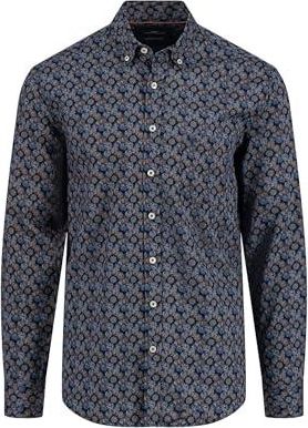 Fynch-Hatton Chemise en coton avec imprimé intégral, Noisette, L