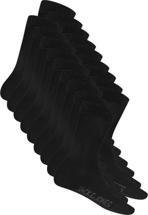 Jack & Jones Regular Classic Socken Herren Schwarz One Size JACJENS SOCKS 18er Pack Freizeitsocken Elastischer Bund Strapazierf&auml;hig, Gr&ouml;&szlig;e:One Size, Farbe:Black (1