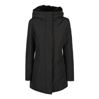 Woolrich Boulder Faux Fur Parka - - Coats - Damen - Schwarzk - XS