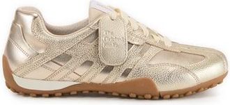 Geox Baskets basses Snake en cuir m&eacute;tallis&eacute;