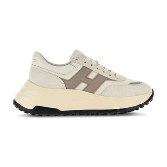 Hogan Beige Sneakers mit stilvollen Logo-Akzenten - - Shoes - Damen - Beige - 40 EU