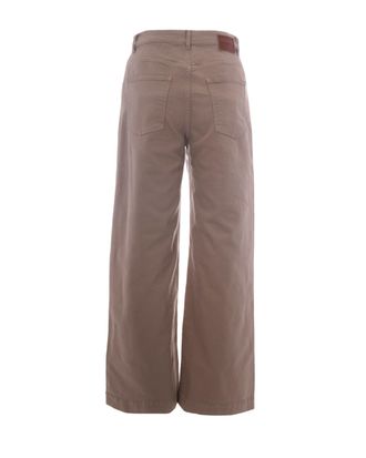 P.A.R.O.S.H. Womens Jeans High-Waist Sand Cotton