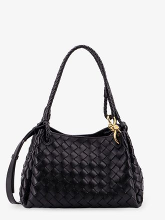 Bottega Veneta Parachute leather shoulder bag with Intrecciato motif and Knot detail - BOTTEGA VENETA - gender_Woman