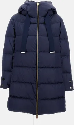 Herno Satin A-linien Daunenjacke Mit Kapuze