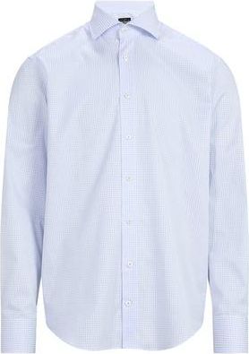 van Laack Chemise droite &agrave; carreaux en coton