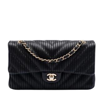 Chanel Pre-owned Pleated Shoulder Bag - - Pre-owned - Damen - Schwarzk - ONE SIZE