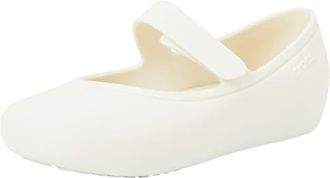 Crocs Unisexe Enfant Brooklyn Mary Jane Flat T Chaussures plates, Stucco, 19/20 EU