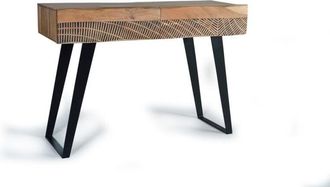 Décoration d'Autrefois Decoration D Autrefois - Console bois dacacia et métal