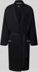 HUGO BOSS Bademantel mit Kontrasttaschen Jersey-Detail