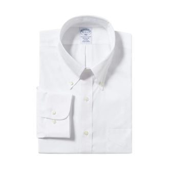 Brooks Brothers Chemise Coton Regular Fit Sans Repassage - Homme - Chemises - Blanc - Taille: XS