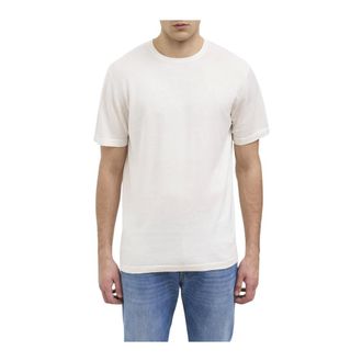 Daniele Alessandrini T-shirt textur&eacute; &agrave; manches courtes et col rond - Homme - Tops - Blanc - Taille: XL