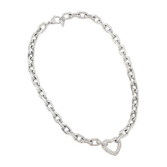Guess Collier Coeur Ador&eacute; - Femme - Accessoires - Gris - Taille: ONE Size