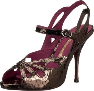 Buffalo 11899-519 soft metal craquele steel 02, Damen Sandalen/Fashion-Sandalen, grau, (steel 02), EU 39